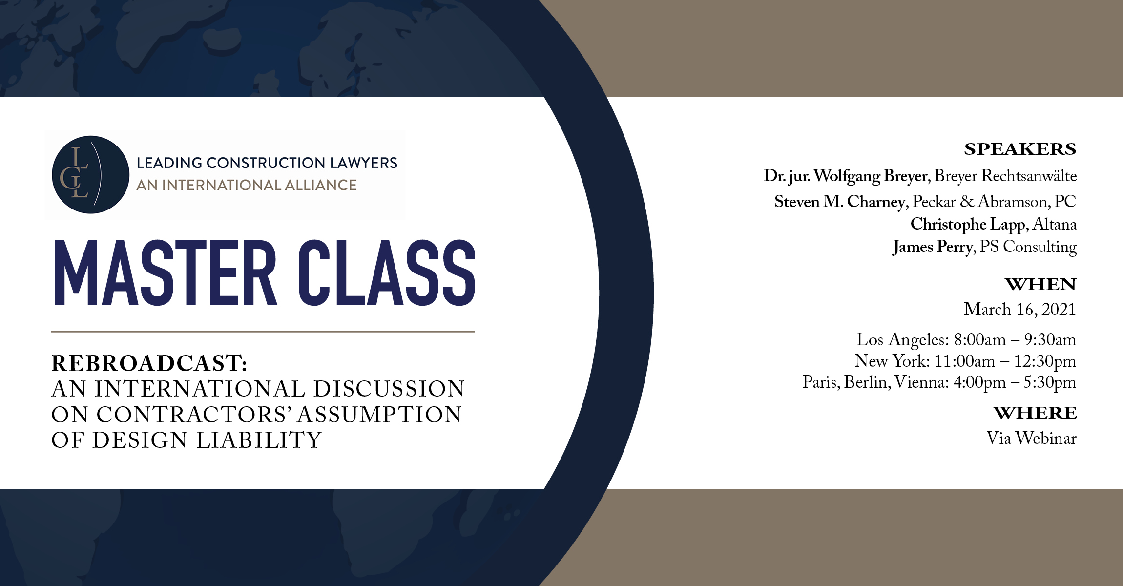 Rebroadcast: An International Discussion on Contractors' Assumption of ...